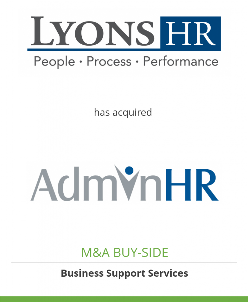 Lyons HR has acquired AdminHR, LLC – Capital Alliance