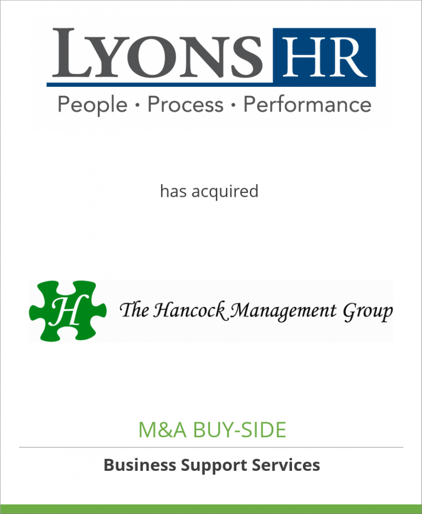 Lyons HR has acquired The Hancock Management Group – Capital Alliance